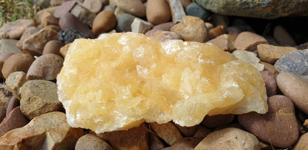 Orange pokerchip Calcite/Nailhead Calcite/Healing | Etsy