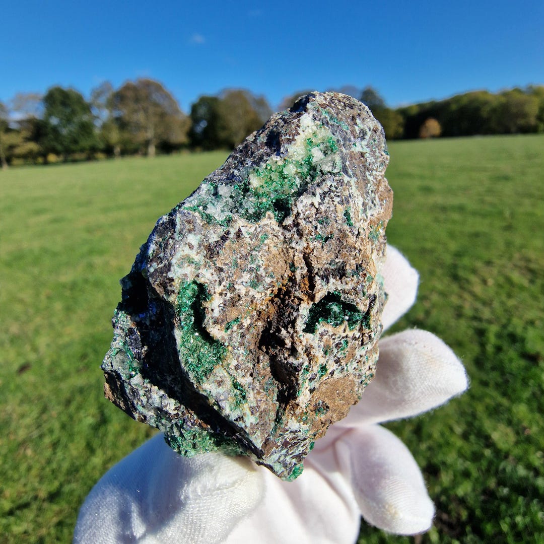 Malachite on Matrix - Murton Mine - Minerals - British Minerals ...