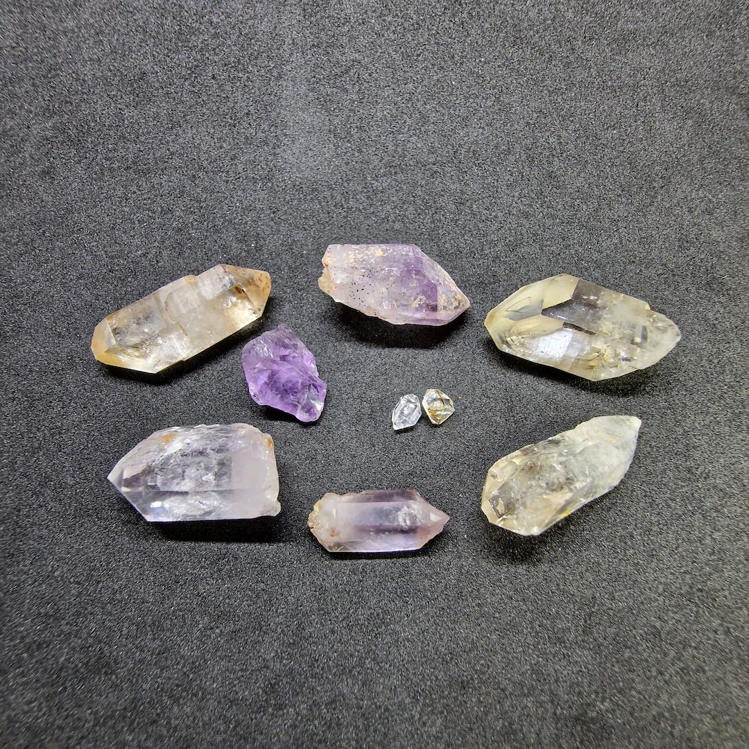 Quartz Set - Herkimer Quartz - Amethyst - Smoky Quartz - Quartz ...
