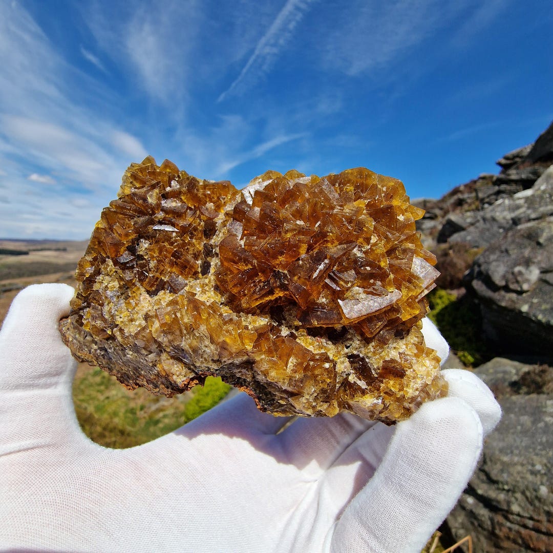 Rare Amber Fluorite - New Find Fluorite - Rootbeer Pocket - Crich ...