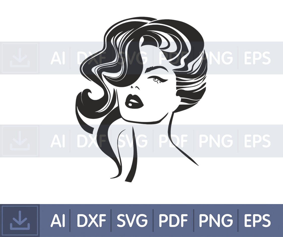 Lady Files Face Lady Svg I Am Woman Dxf Boss Lady Future is Female Sexy ...