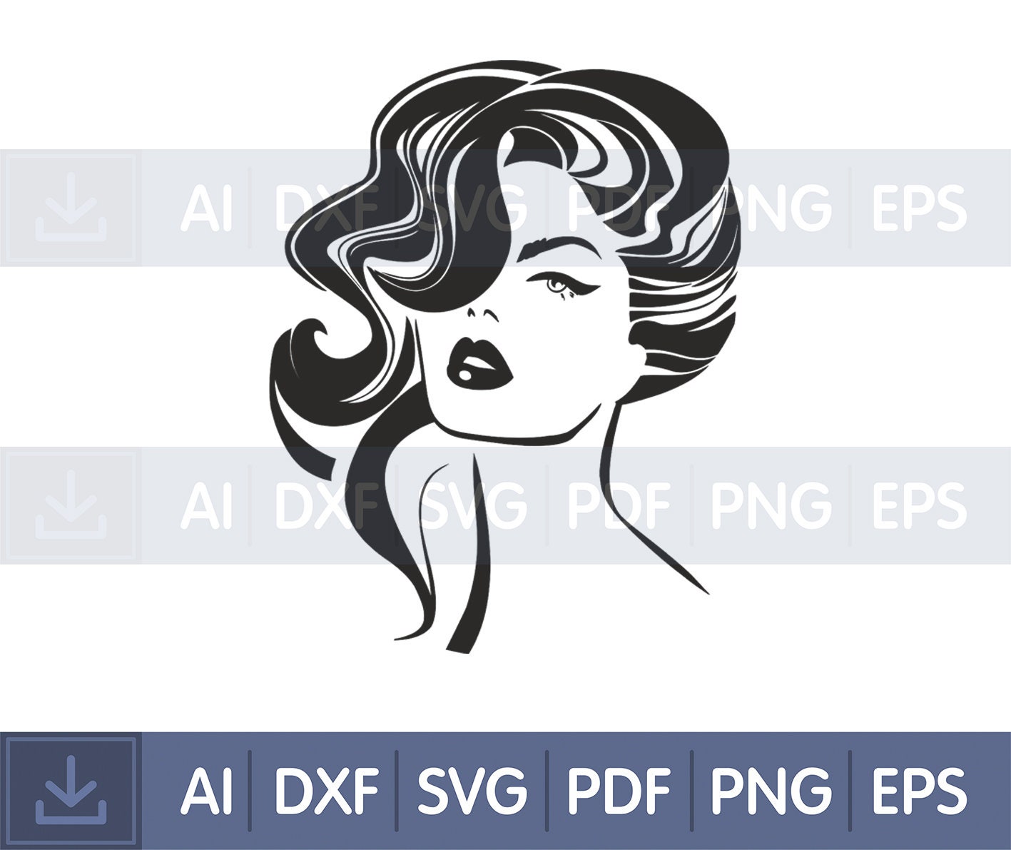 Lady Files Face Lady Svg I Am Woman Dxf Boss Lady Future is Female Sexy ...