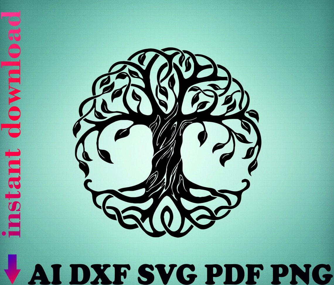 Engraving Clipart Tree of Life Dxf Family Tree Svg Tree Cut File Vinyl ...