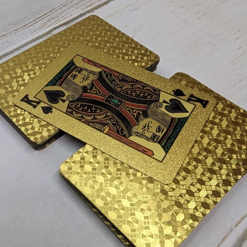 Black Playing Cards Deck of Cards - Etsy