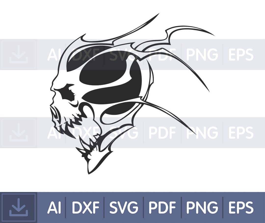 Electronic Files Vector Models Monster Skull Svg Skull Tattoo Skull ...