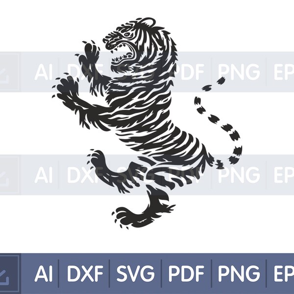 Tiger Body Svg - Etsy