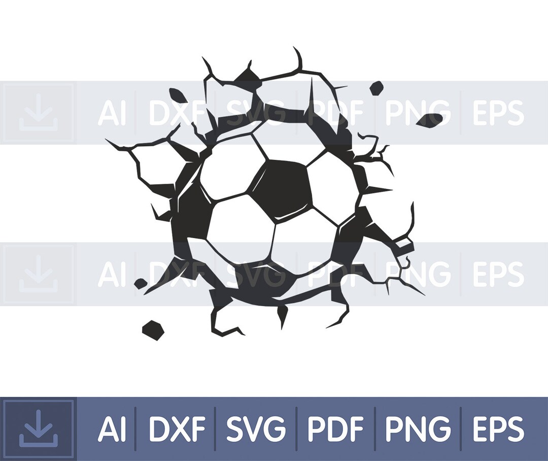 Electronic File Football Decal Vinyl Wall Decal Car Sticker Soccer Ball ...