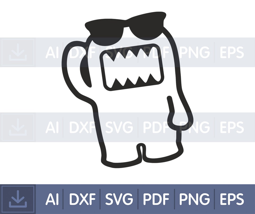 Instant Download Cute Monster SVG Silhouette Car Stickers Creature Dxf ...