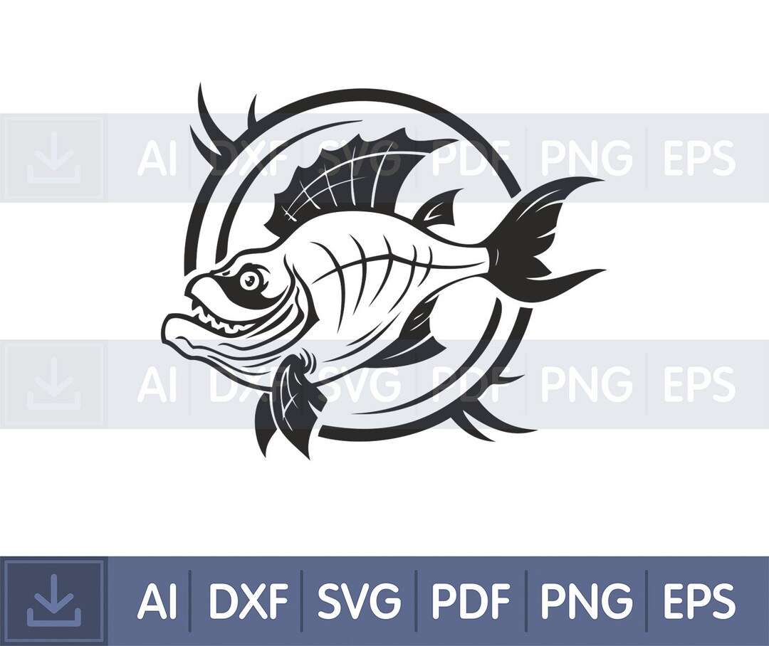 Instant Download Decals Svg Print Files T-shirt Print Fish Files Fish ...