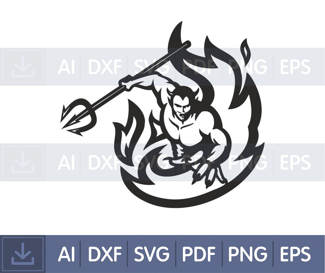 Digital Vector Cut Files Free Download Devil File Demon Files Fire ...