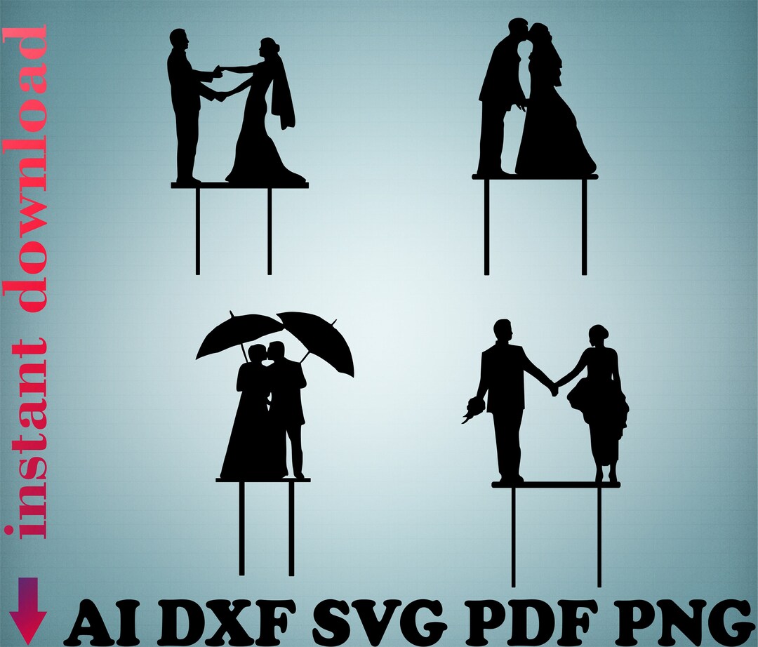 Vector Models Digital Files Topper Wood Topper Anniversary Gifts Topper ...