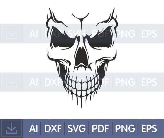 Instant Download Skull Files Skull Svg Bundle Vinyl Files | Etsy