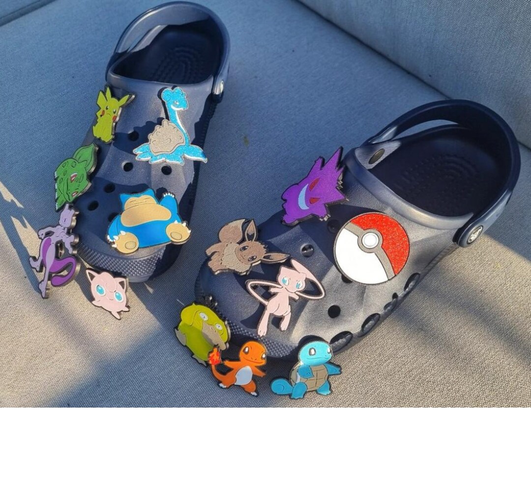 Pokemon Croc Charms Shoe Pins 3D Print File - Etsy