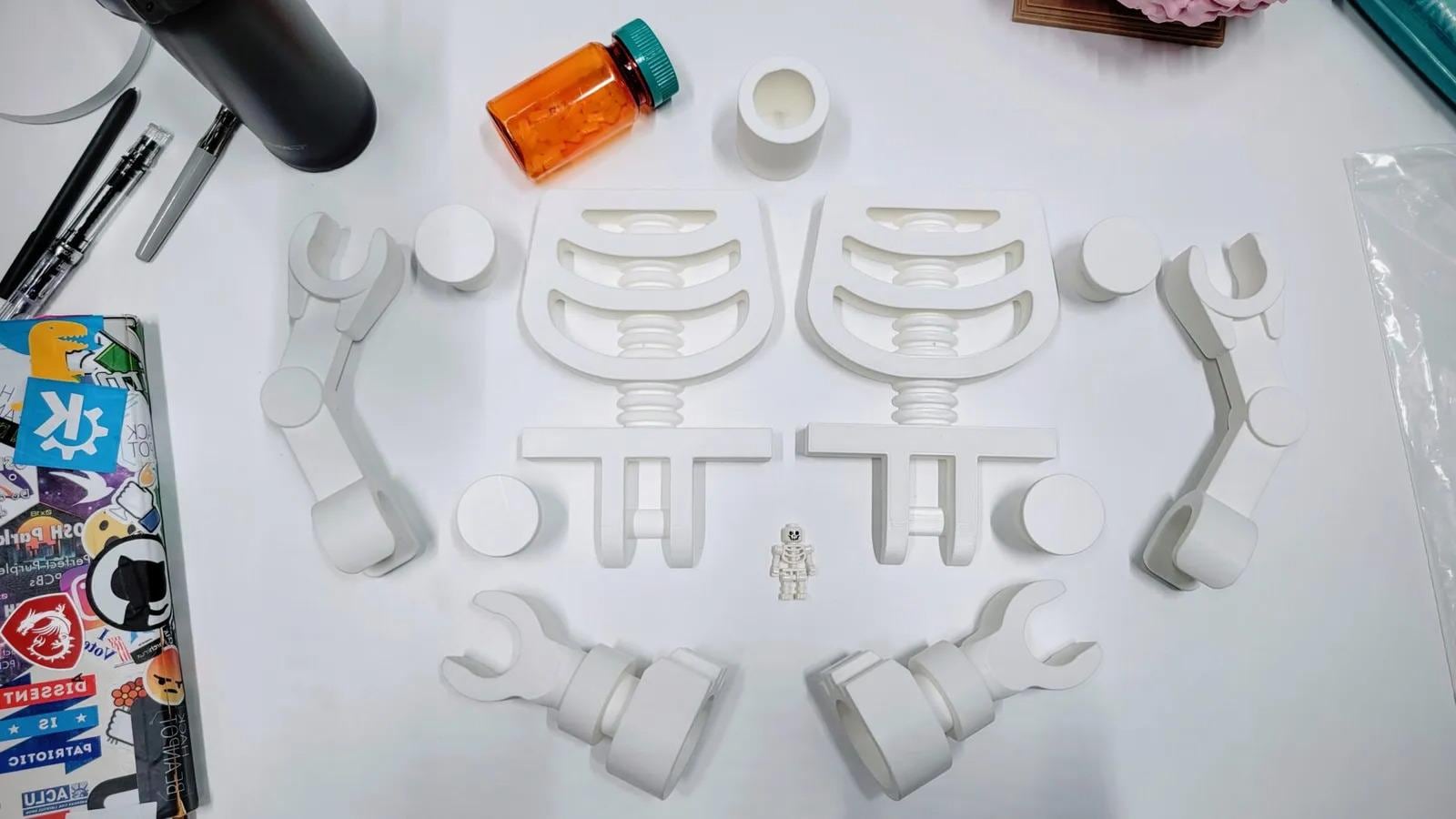 10x Jumbo Skeleton (3D Print File) – Adjustable, Desk Toy or Display ...