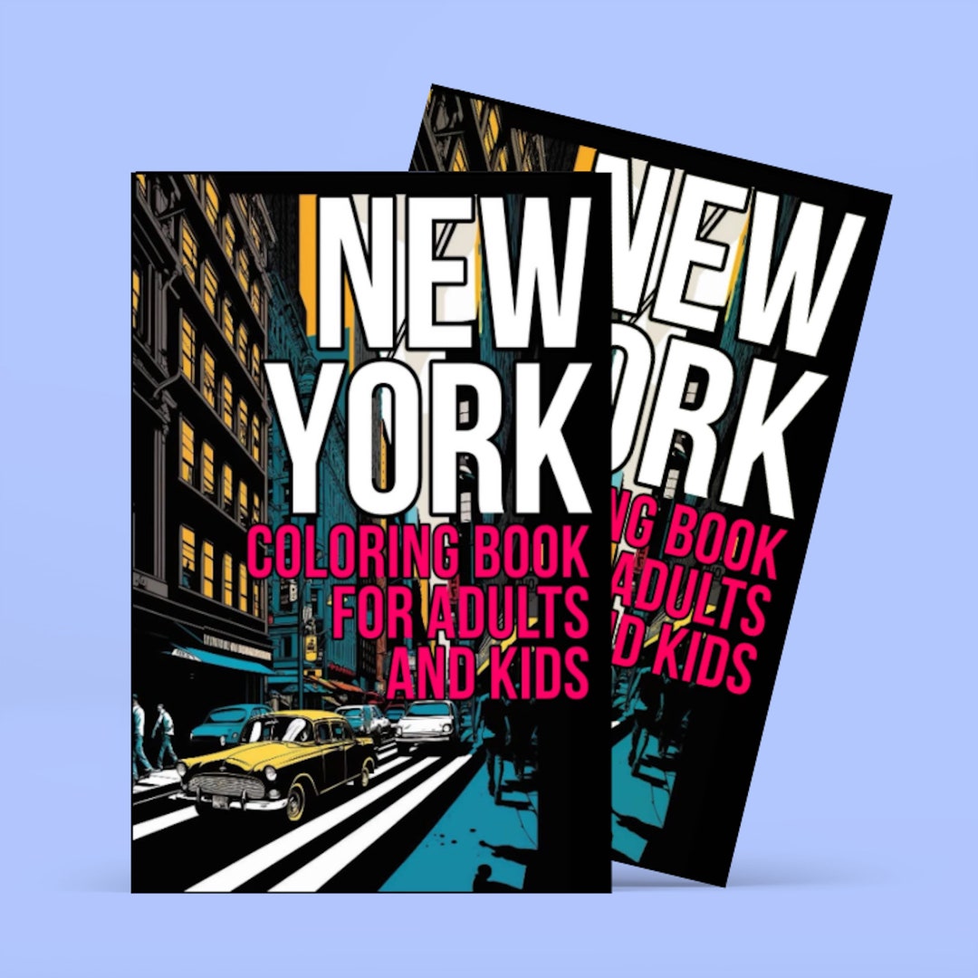 New York Coloring Book for Adults and Kids - Etsy