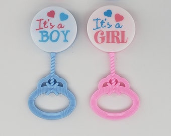 Pink and Gold Baby Rattle Baby Girl Baby Shower Cake Pops - Etsy