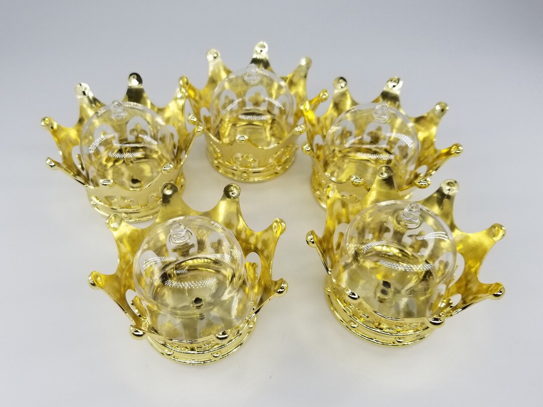 12pc Fillable Plastic Crown Containers Party Favor - Etsy UK