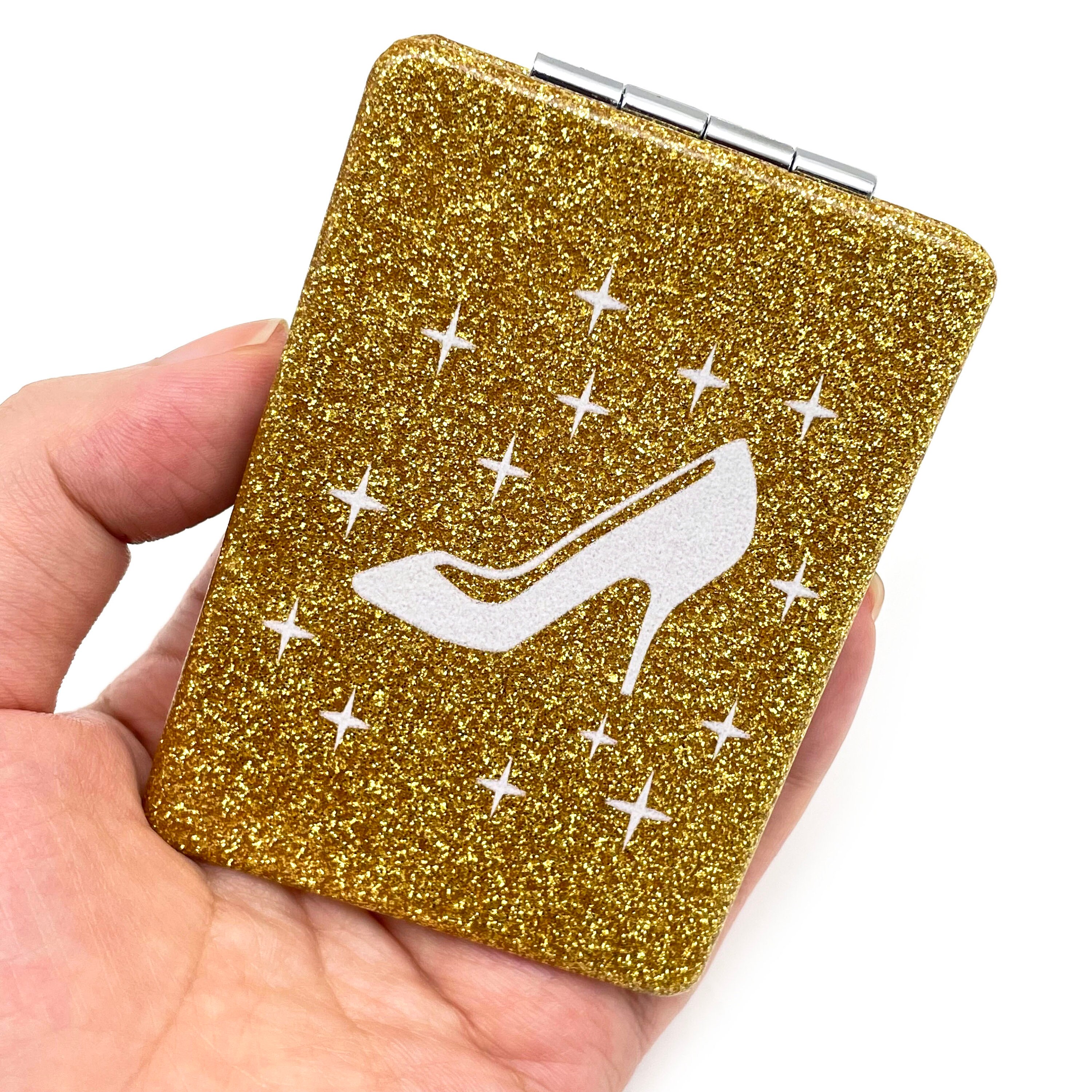 Square Glitter Compact Mirror Princess High Heel 12 Pieces - Etsy