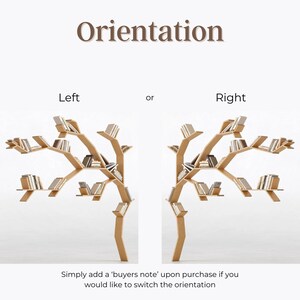 Tree Bookshelf Handmade Wooden Unique Book Case - Etsy