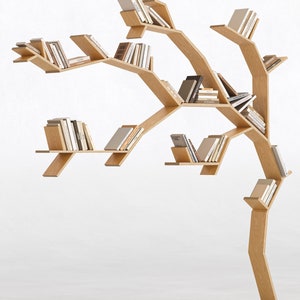 Tree Bookshelf | Handmade Wooden Unique Book Case - Etsy