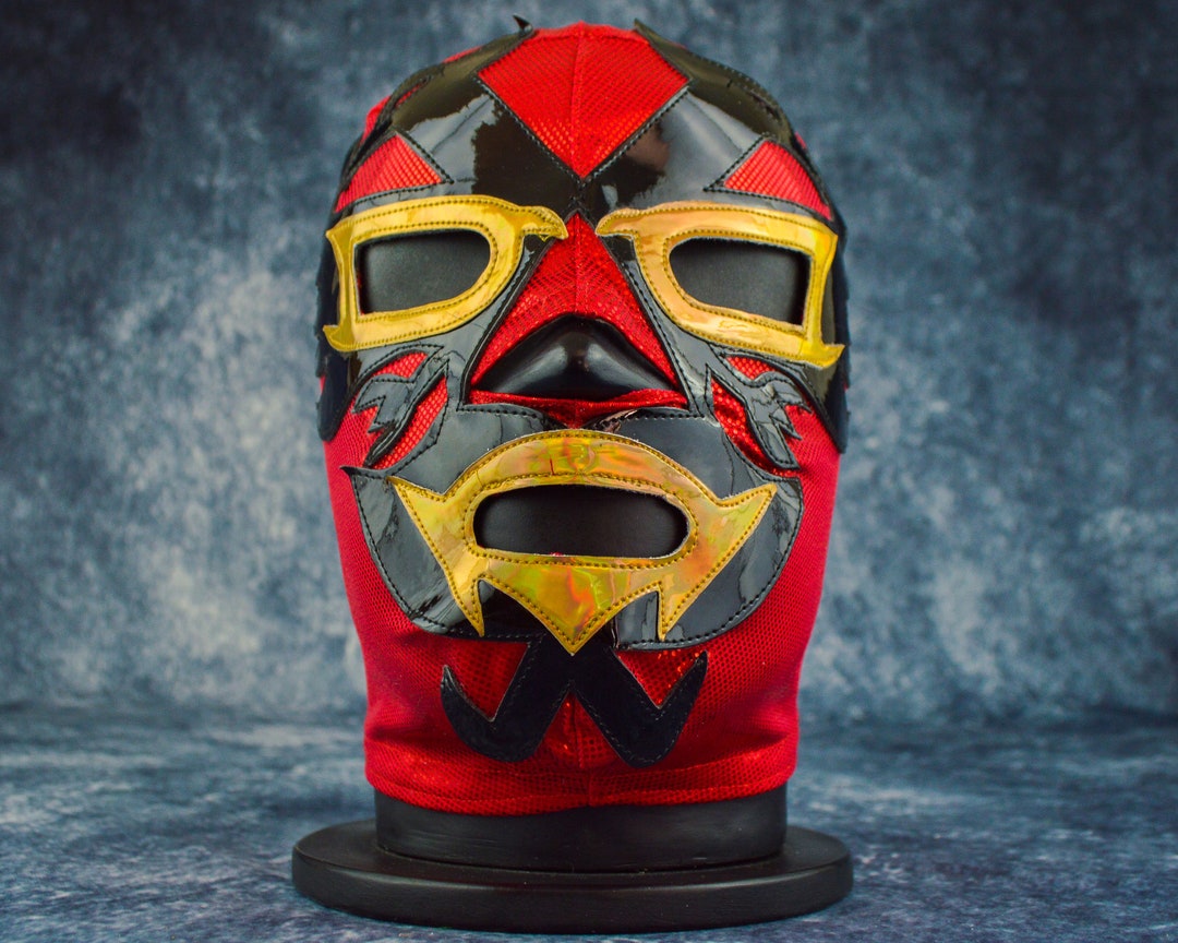 Dos Caras Luchador Mask Mexican Wrestling Mask Lucha Libre Halloween ...