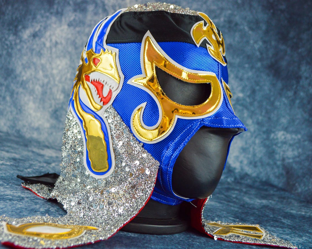 Dragon Luchador Mask Mexican Wrestling Mask Lucha Libre Luchador ...