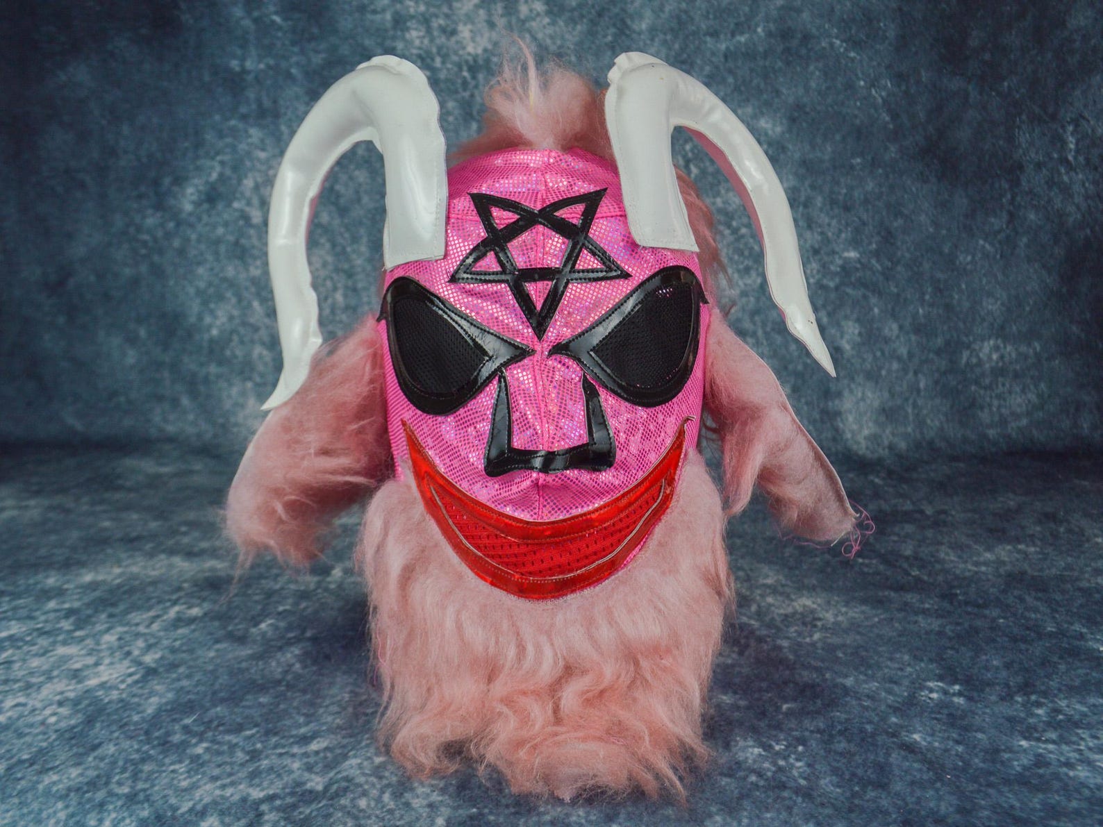 Baphomet Pink Luchador Mask Halloween Ghost Wrestling Mask. Lucha Libre ...