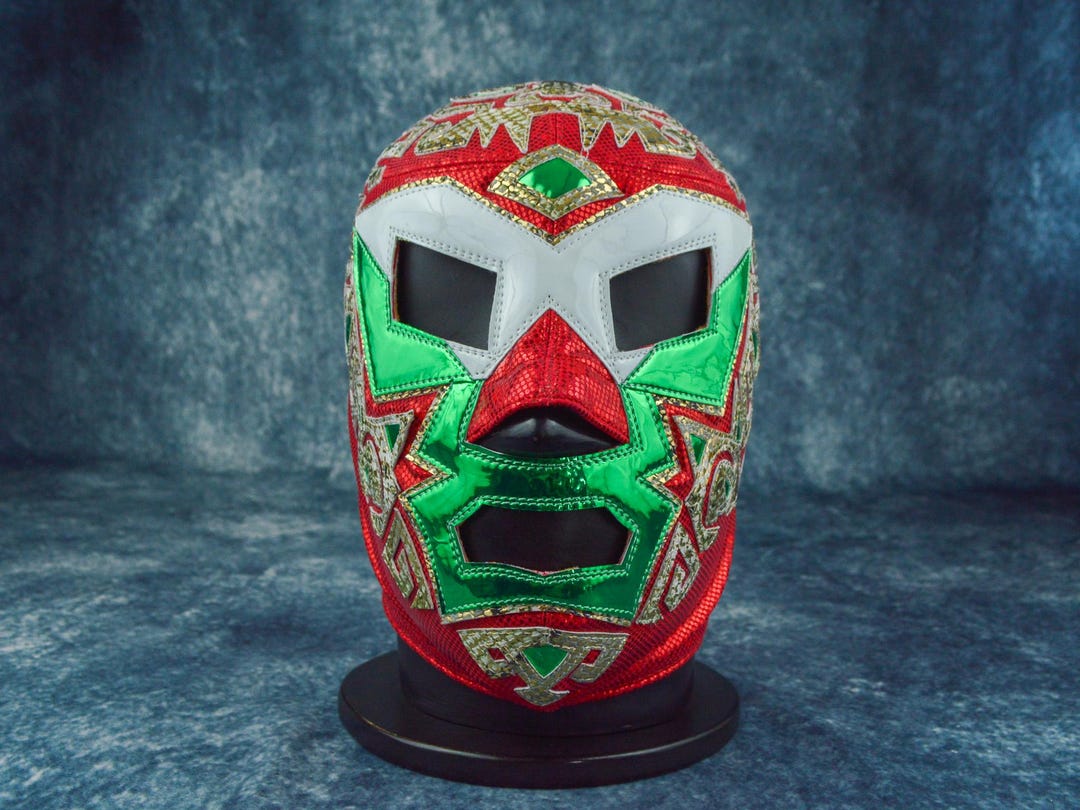 Aztec Luchador Mask | Mexican Wrestling Mask | Lucha Libre | Luchador ...