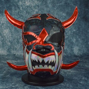 Demon Luchador Mask Mexican Wrestling Mask Lucha Libre Luchador Cosplay ...