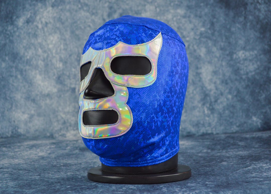 Blue Luchador Mask | Mexican Wrestling Mask | Lucha Libre | Luchador ...