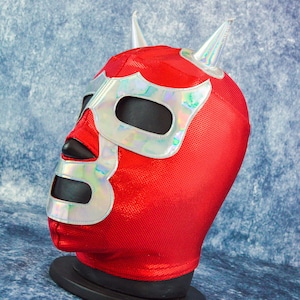 Red Devil Luchador Mask Mexican Wrestling Mask Lucha Libre Halloween ...