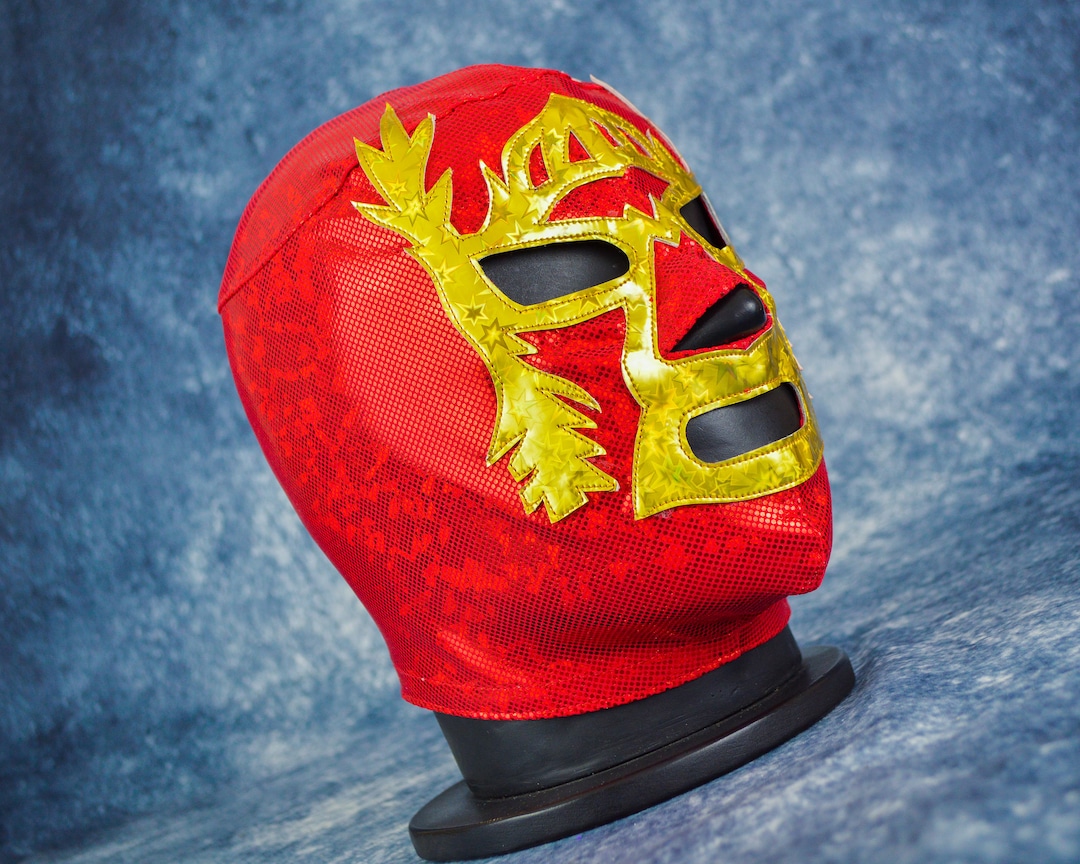 Dos Caras Luchador Mask Mexican Wrestling Mask Lucha Libre Halloween ...