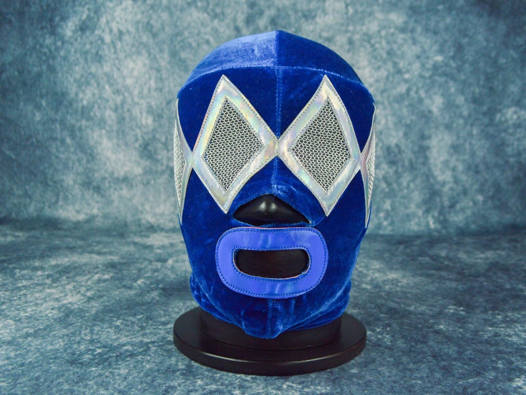 Blue Luchador Mask | Mexican Wrestling Mask | Lucha Libre | Luchador ...