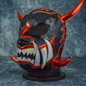 Demon Luchador Mask Mexican Wrestling Mask Lucha Libre Luchador Cosplay ...