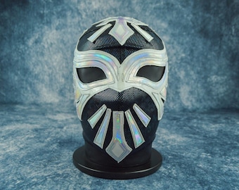 Wrestling Costume Mexican Lucha Libre Wrestling Mask – Black & White ...