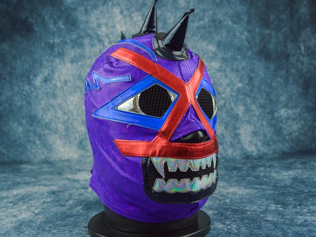 Demon Luchador Mask | Mexican Wrestling Mask | Lucha Libre | Luchador ...