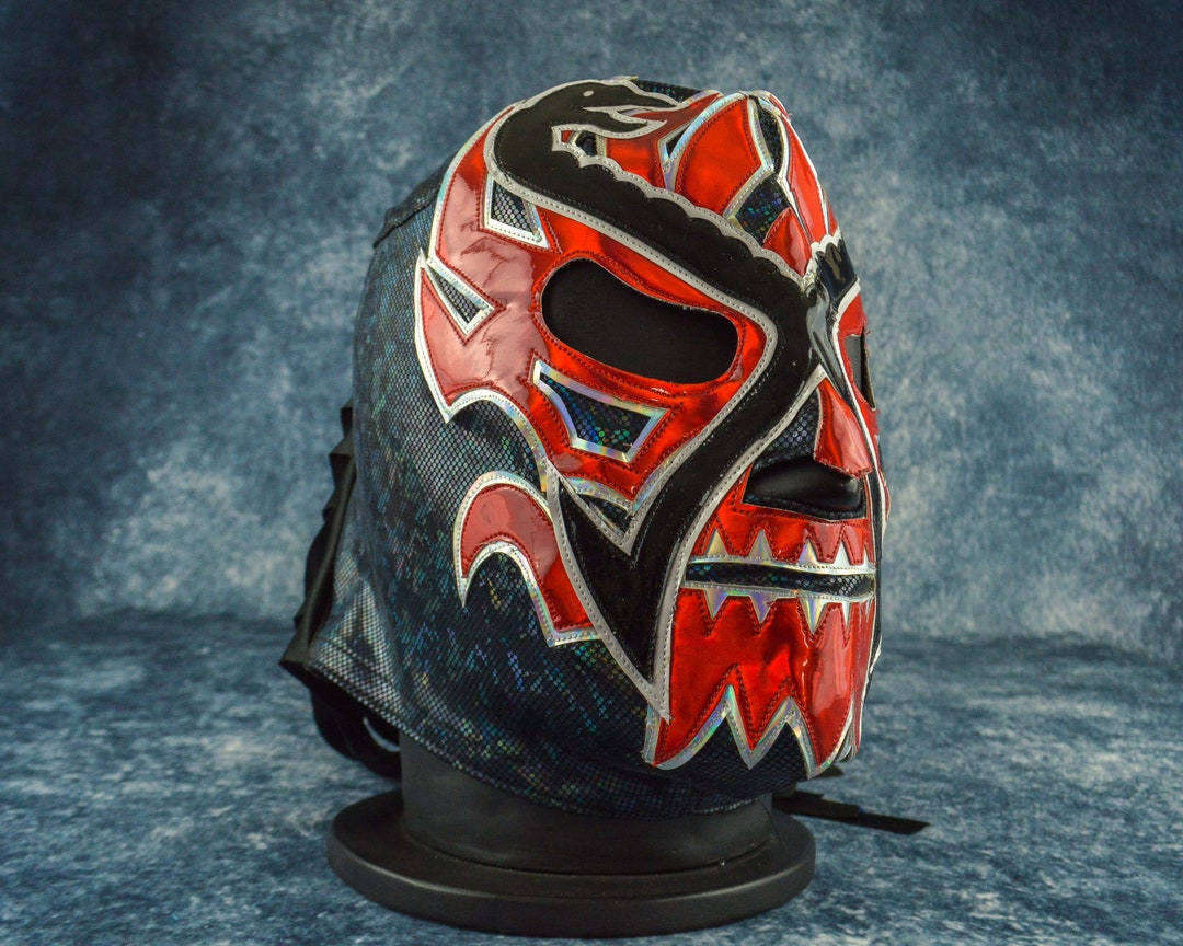 Skull Fiend Luchador Mask Mexican Wrestling Mask Lucha Libre Halloween ...