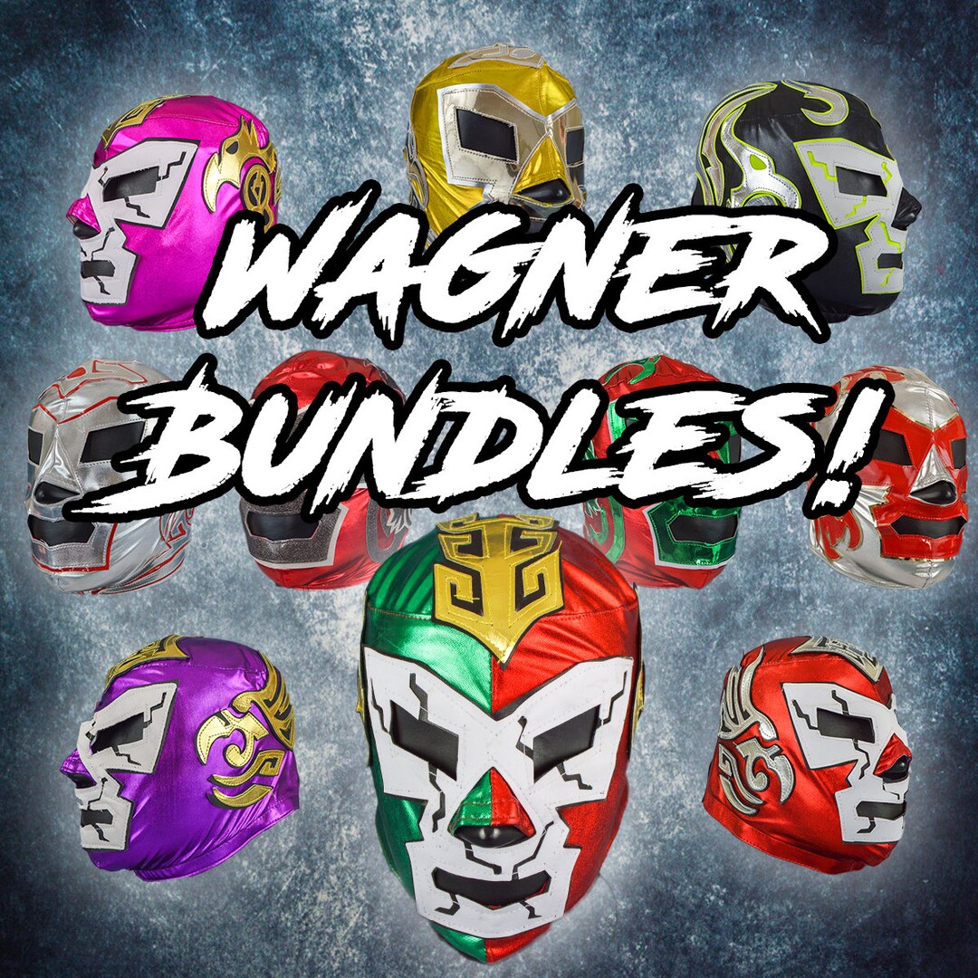 Wagner 10 Masks Assorted Pack Luchador Mask Mexican Wrestling Lucha ...