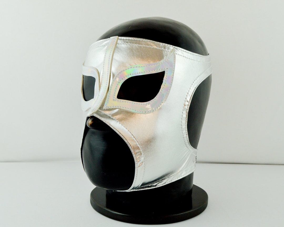 Lady Silver Adult Mexican Wrestling Lucha Libre Halloween Costume ...