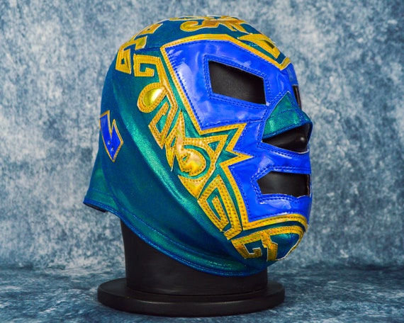 For Women Hand Made BLUE DRAGON MASK Wrestling Mask Luchador Costume ...