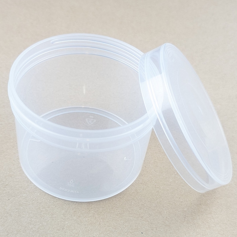 BULK 8 Ounce Clear Plastic Containers With Screw Top Lids (89mm) - Etsy