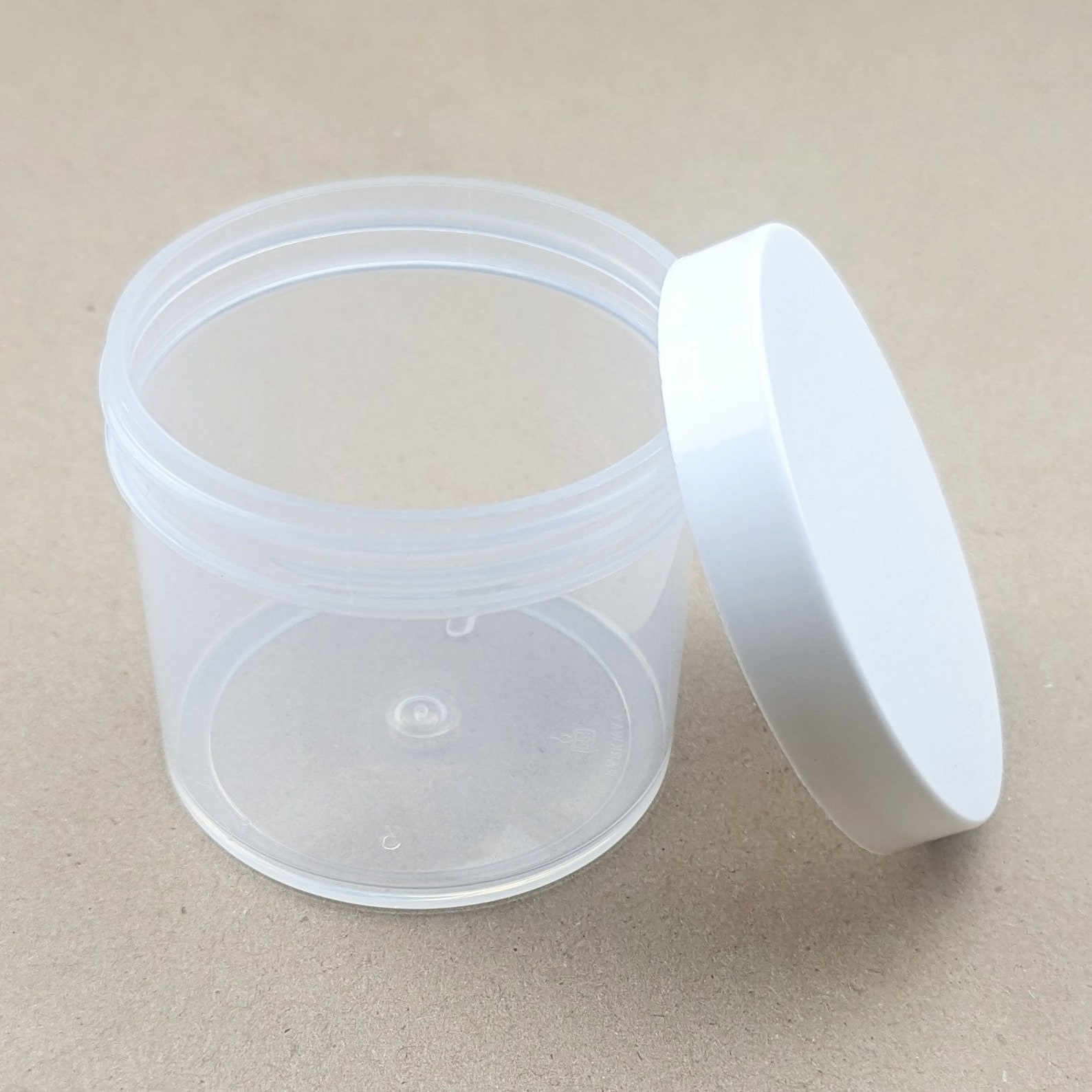 BULK 4 Ounce Clear Plastic Containers With Screw Top Lids (70mm) - Etsy