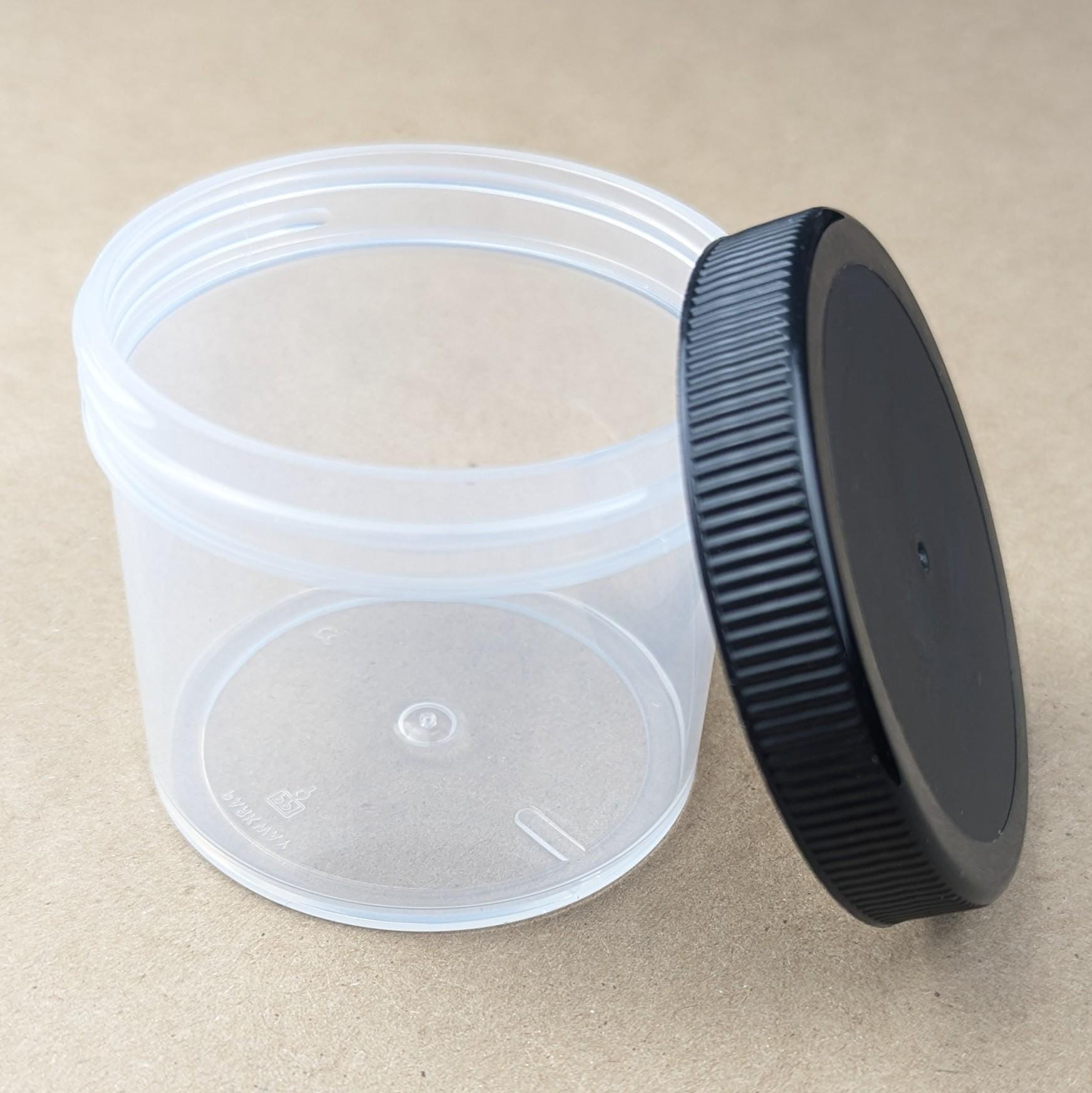 BULK 4 Ounce Clear Plastic Containers With Screw Top Lids (70mm) - Etsy