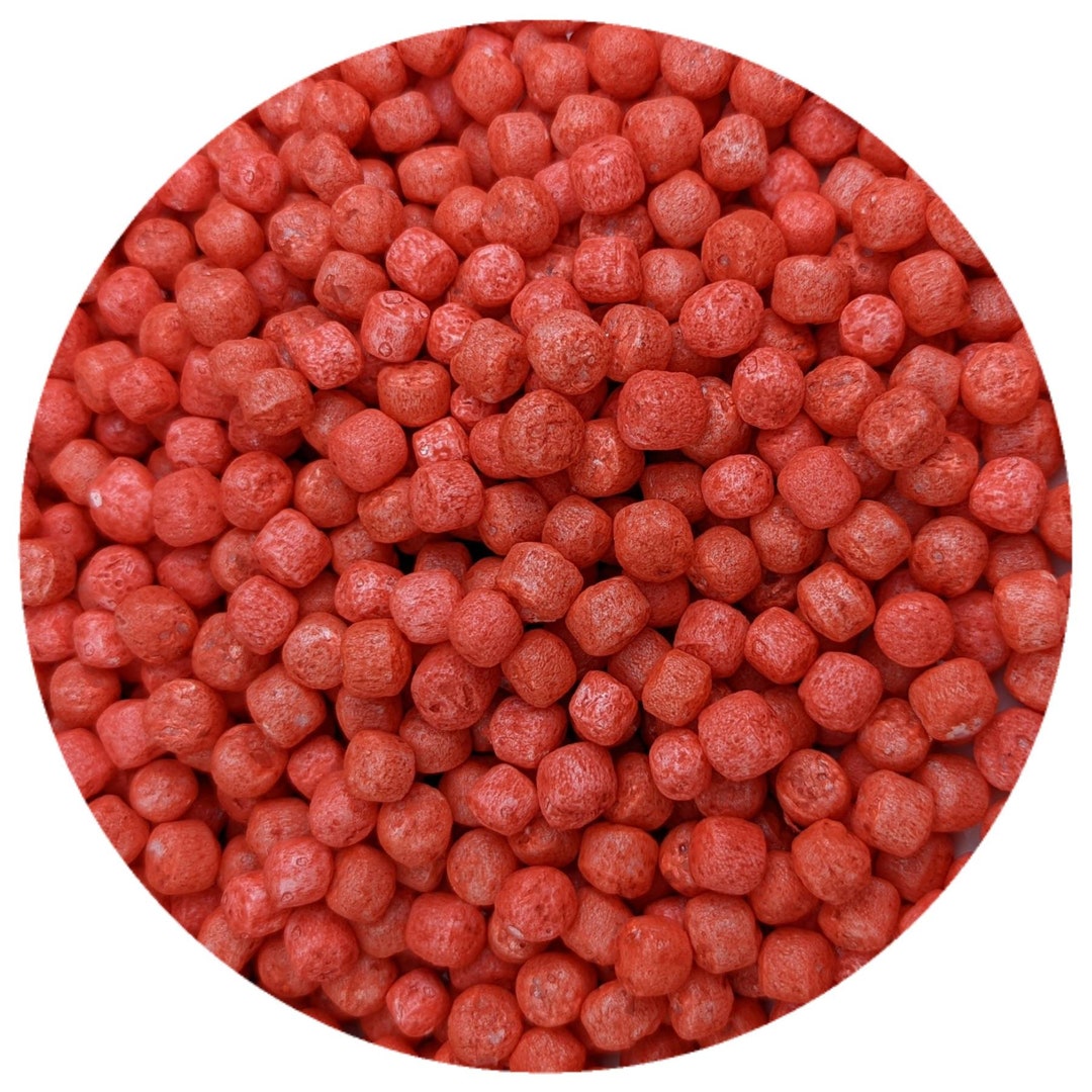 Red Marshmallow Foam Beads - Etsy