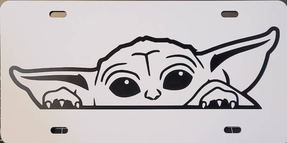 The Child License Plate Baby Yoda License Plate | Etsy