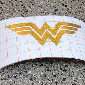 Holographic Wonder Decal, Gold Wonder Decal, Holographic Woman Decal - Etsy
