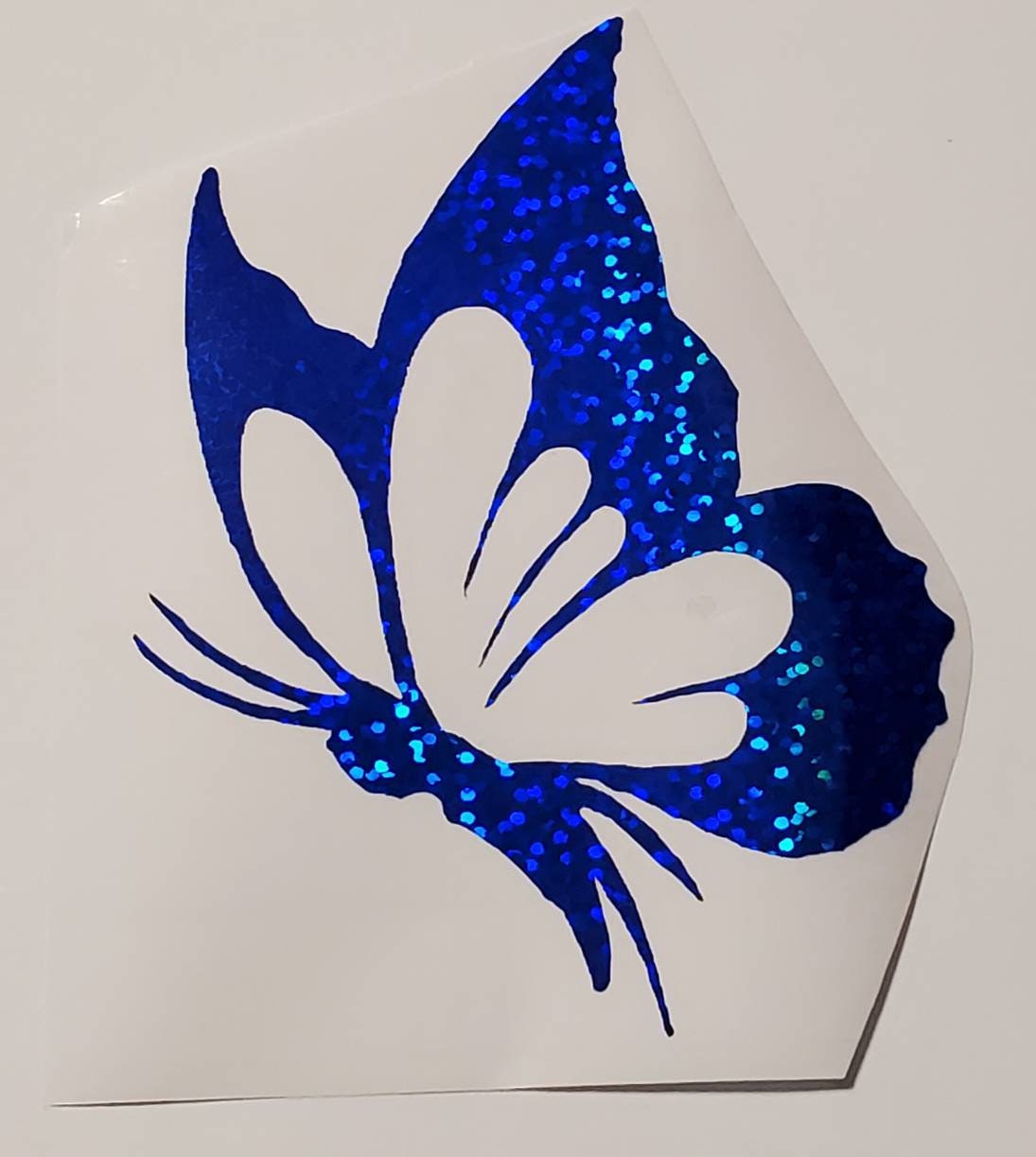 Blue Holographic Butterfly Decal - Etsy UK