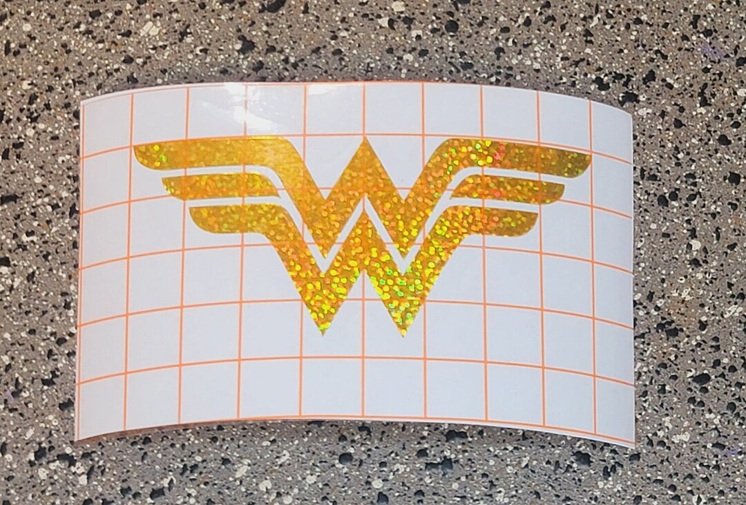 Holographic Wonder Decal, Gold Wonder Decal, Holographic Woman Decal - Etsy