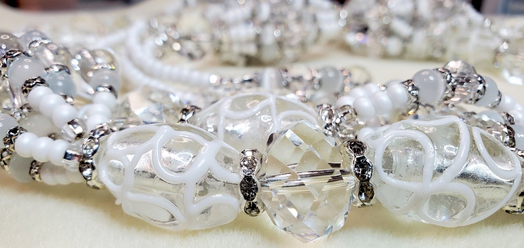 6 Strand | Full Body Grand Collar De Mazo De Obatala | Mazo Worn Across ...