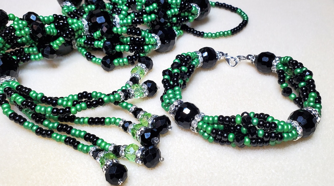 Matching 6 Stand Collar & Ide Cabacera De Oggún, Ogun, Oggun - Etsy